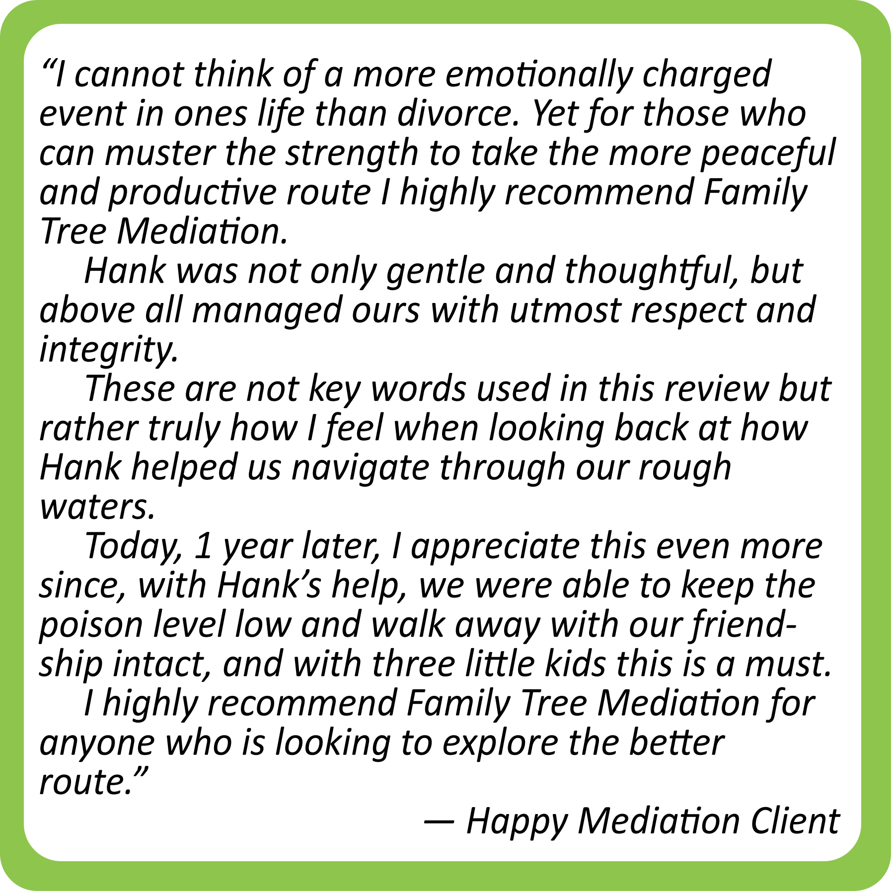 Elder Mediation - Family Tree Mediation - Palo Alto - Mountain View